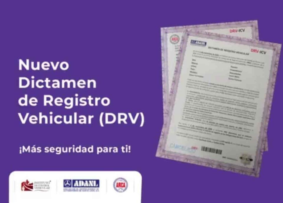 Presenta ICV Dictamen de Registro Vehicular