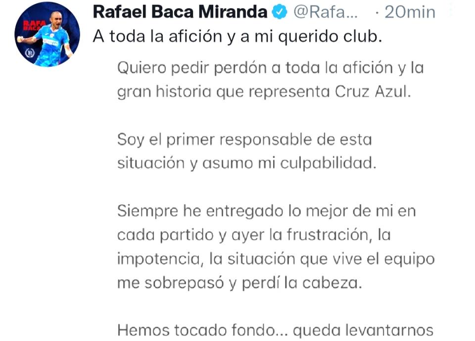 Piden en Cruz Azul perdón por el 7-0 del América