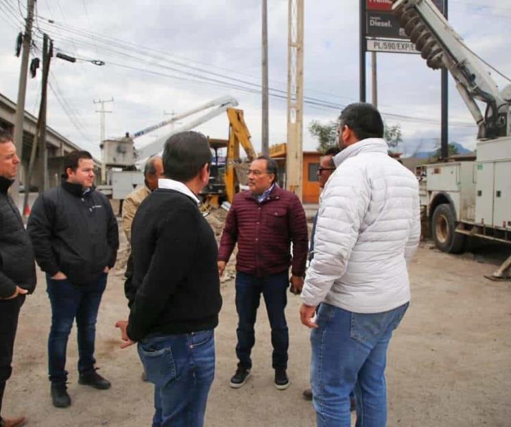 Supervisa Andrés Mijes obras del distribuidor vial ‘Triángulo Norte