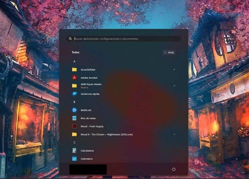 Así es el nuevo menú de inicio de Windows 11